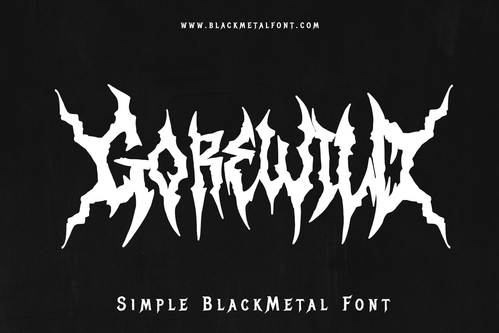 Gorewild - Black Metal Font
