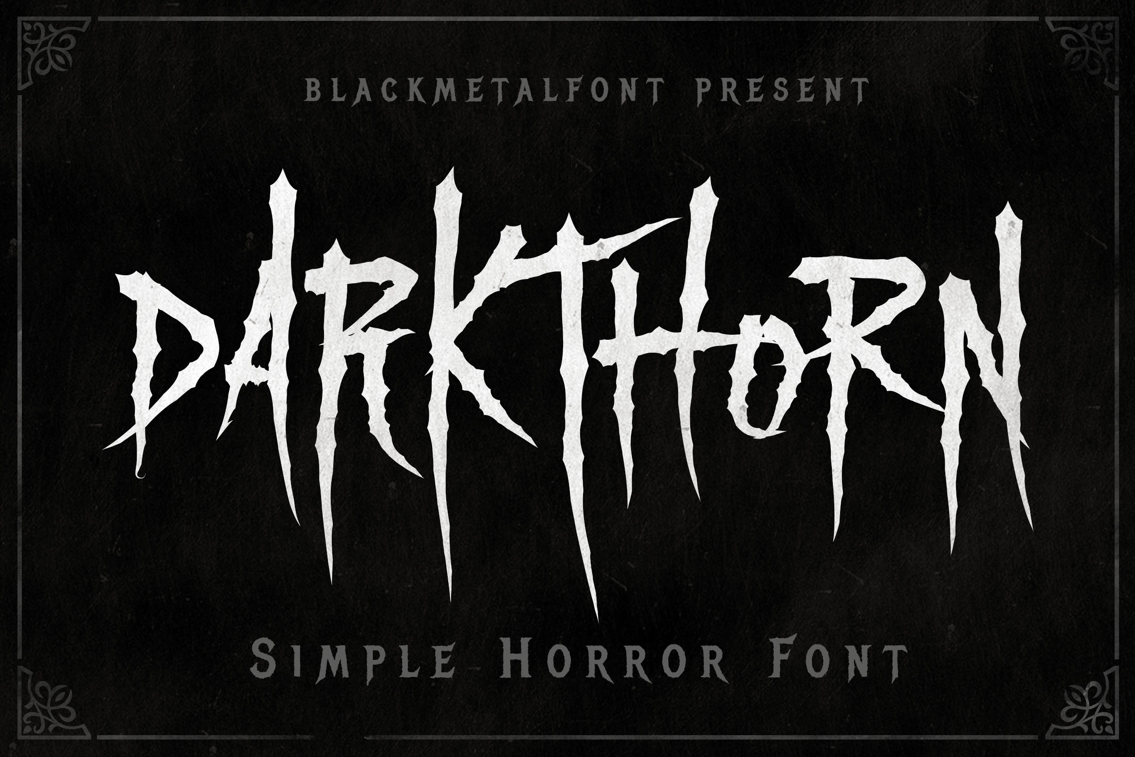Dark Thorn - Black Metal Font