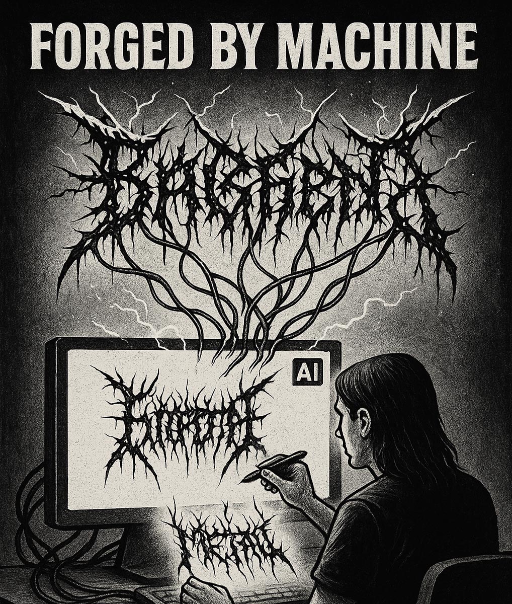 Forged by Machine: Using AI as a Tool to Design Metal Logos - Black ...