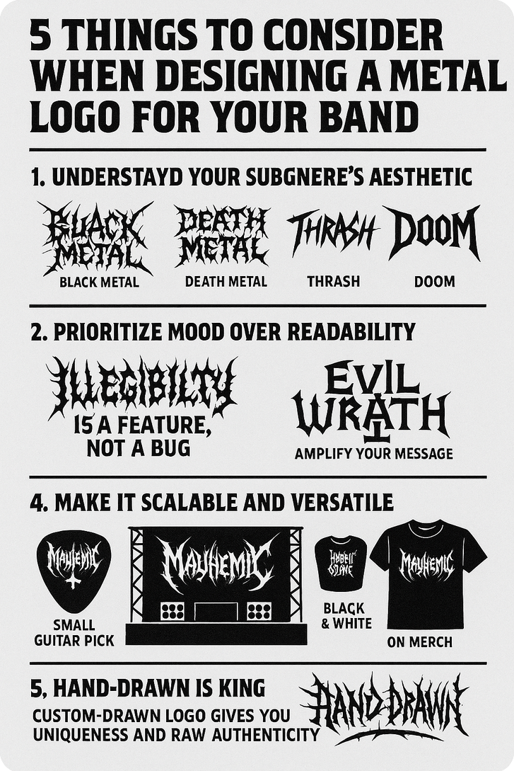 5 Things to Consider When Designing a Metal Logo for Your Band - Black ...